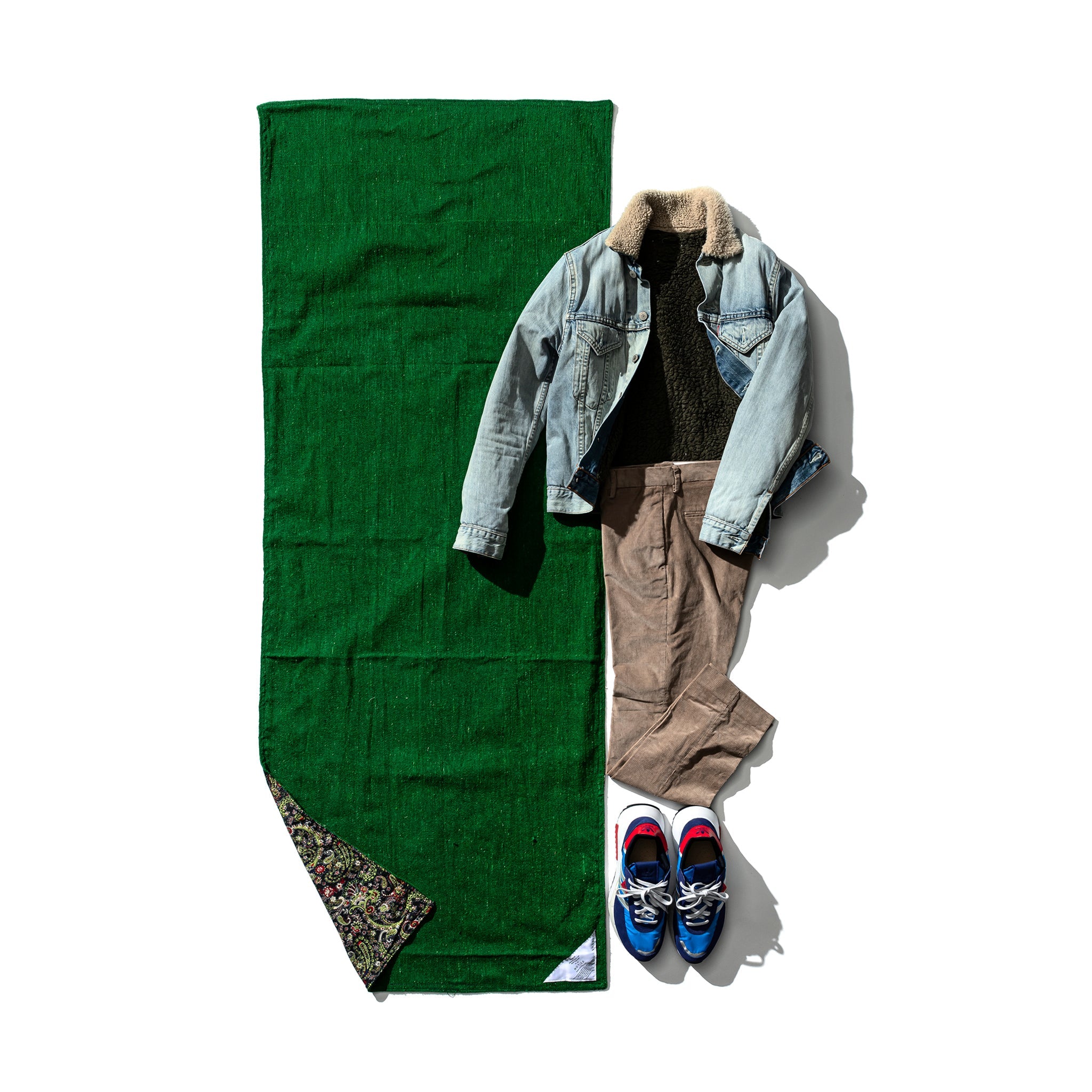 REVERSIBLE NAP MAT / PAISLEY x GREEN – PUEBCO EUROPE