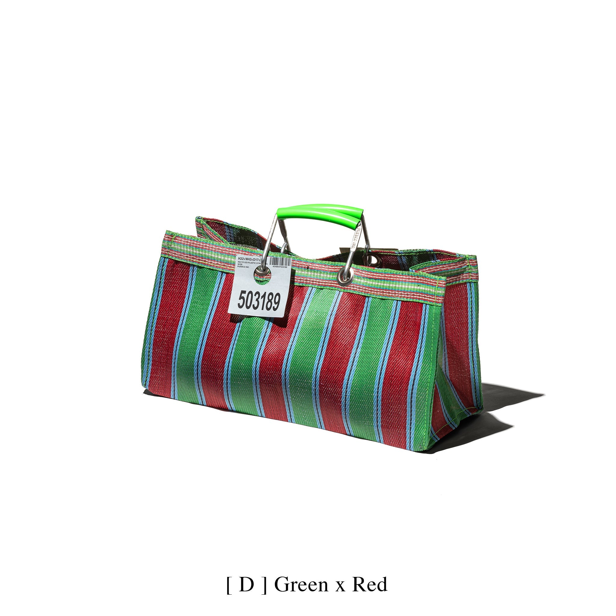RECYCLED PLASTIC STRIPE BAG / Wide – PUEBCO EUROPE