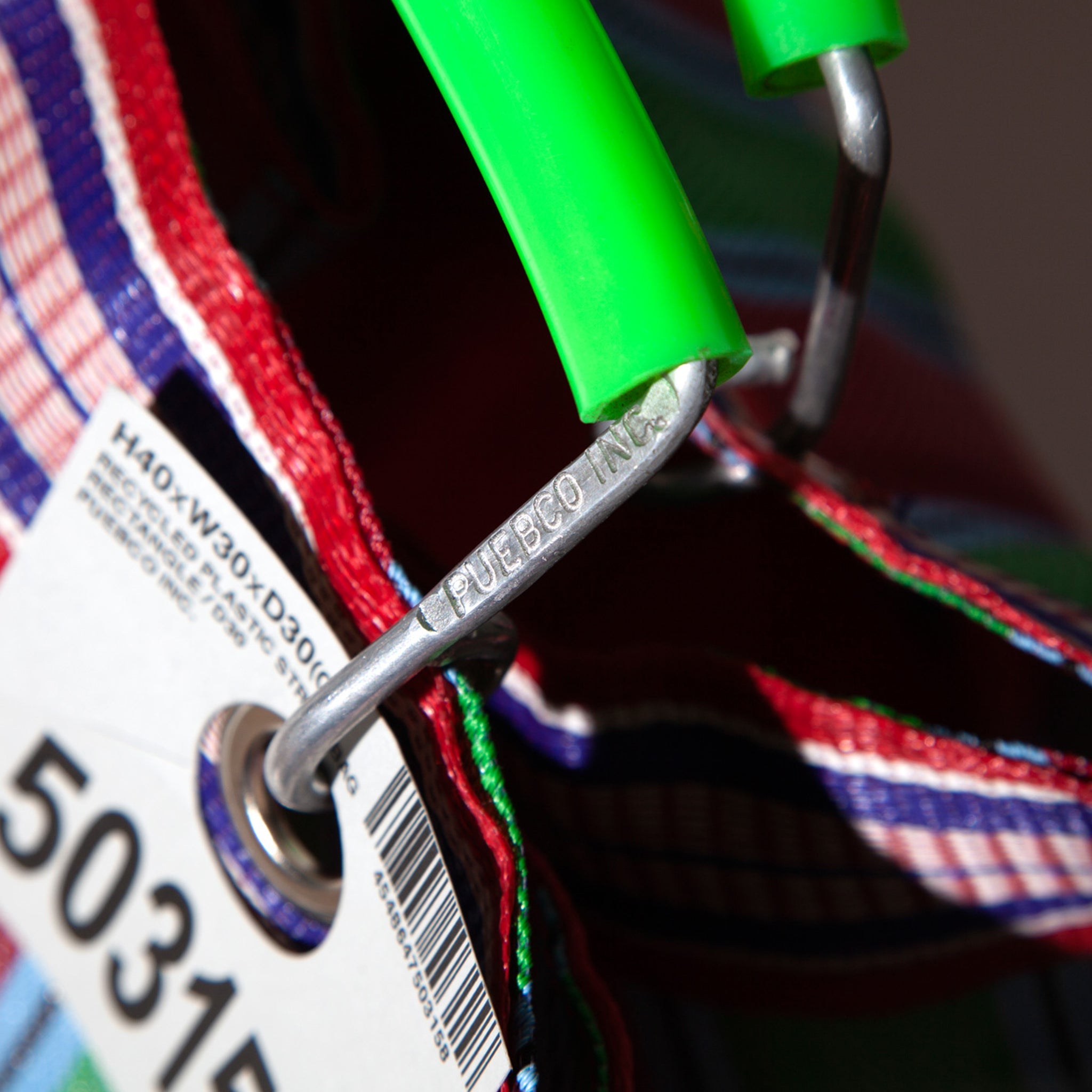 RECYCLED PLASTIC STRIPE BAG / Wide – PUEBCO EUROPE